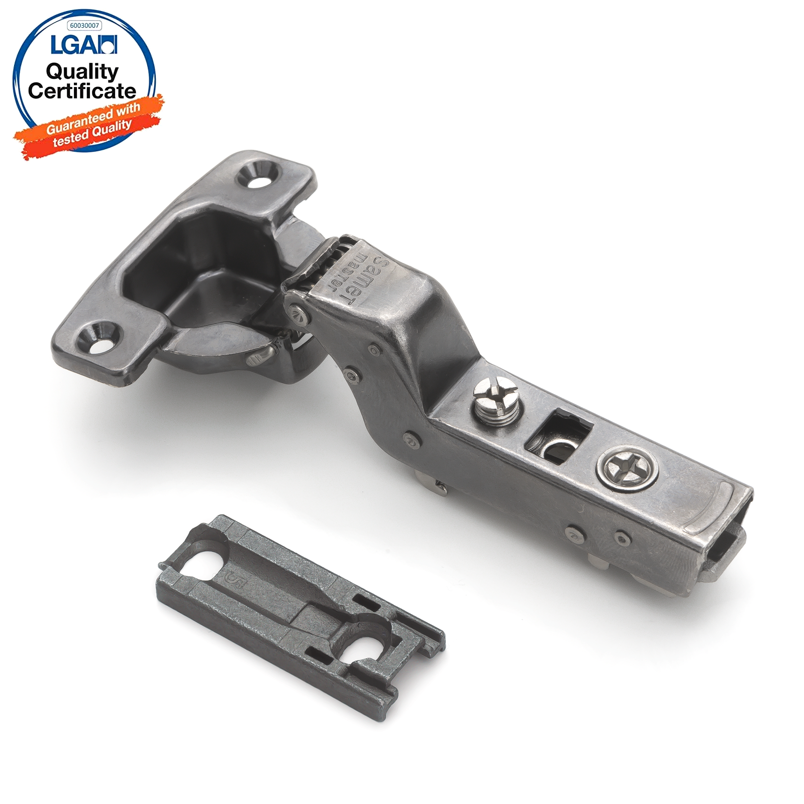 2x Samet CLIP Top Soft Close 110° INSET Cabinet Hinge Mounting Plate | eBay