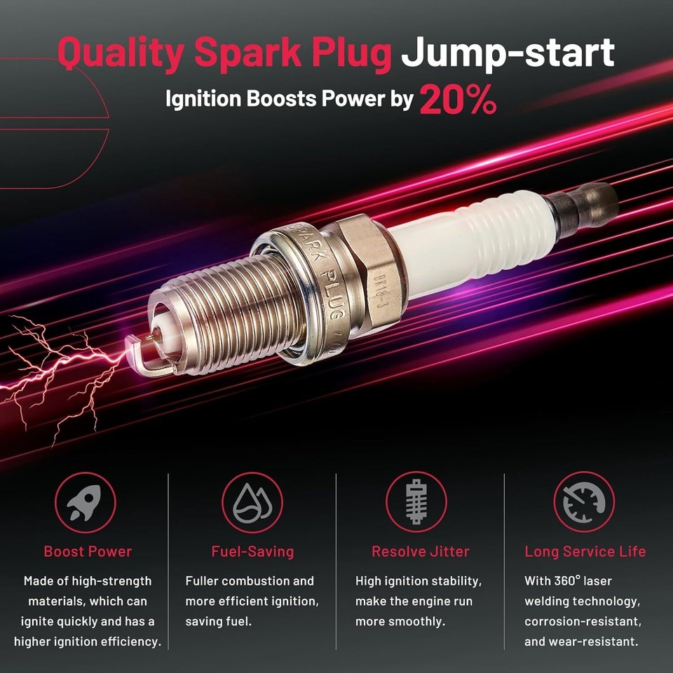 4X Ignition Coil & Iridium Spark Plug Packs For Toyota Corolla Matrix 1 ...