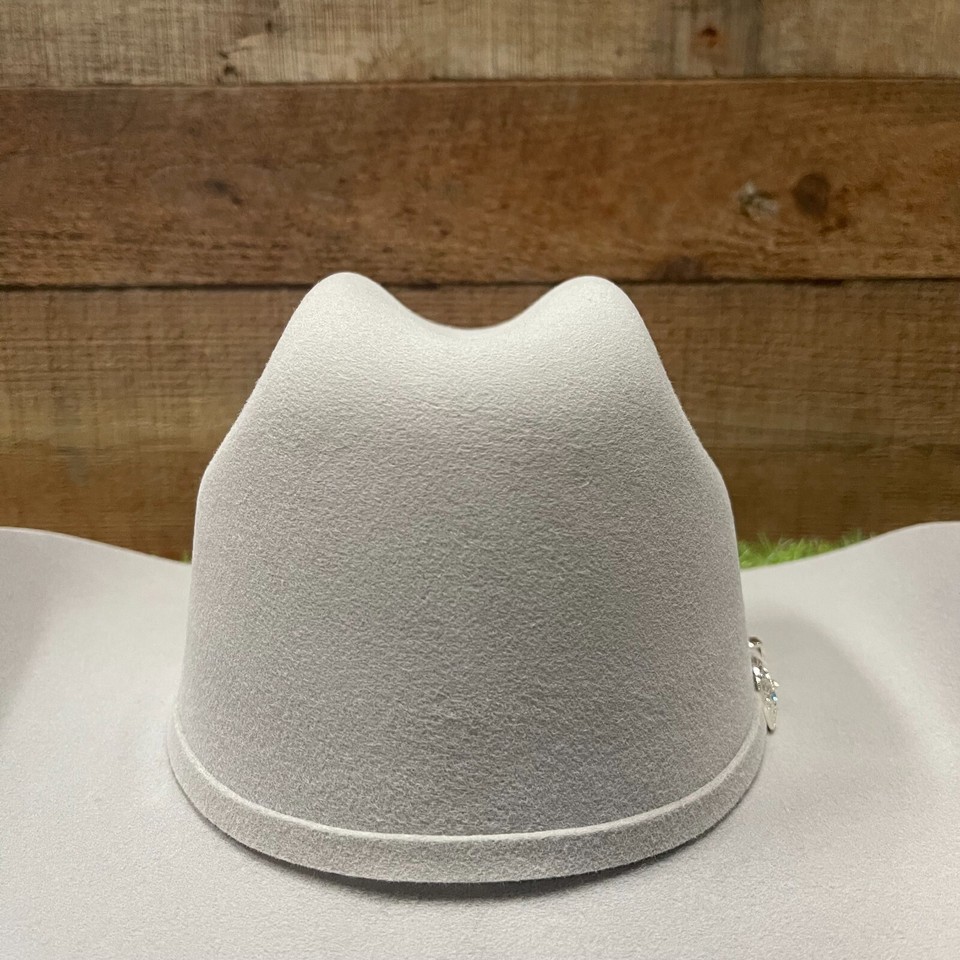 Men's Gray 30X Felt Western Cowboy Hat Wide Brim Tejana Vaquera Gris ...
