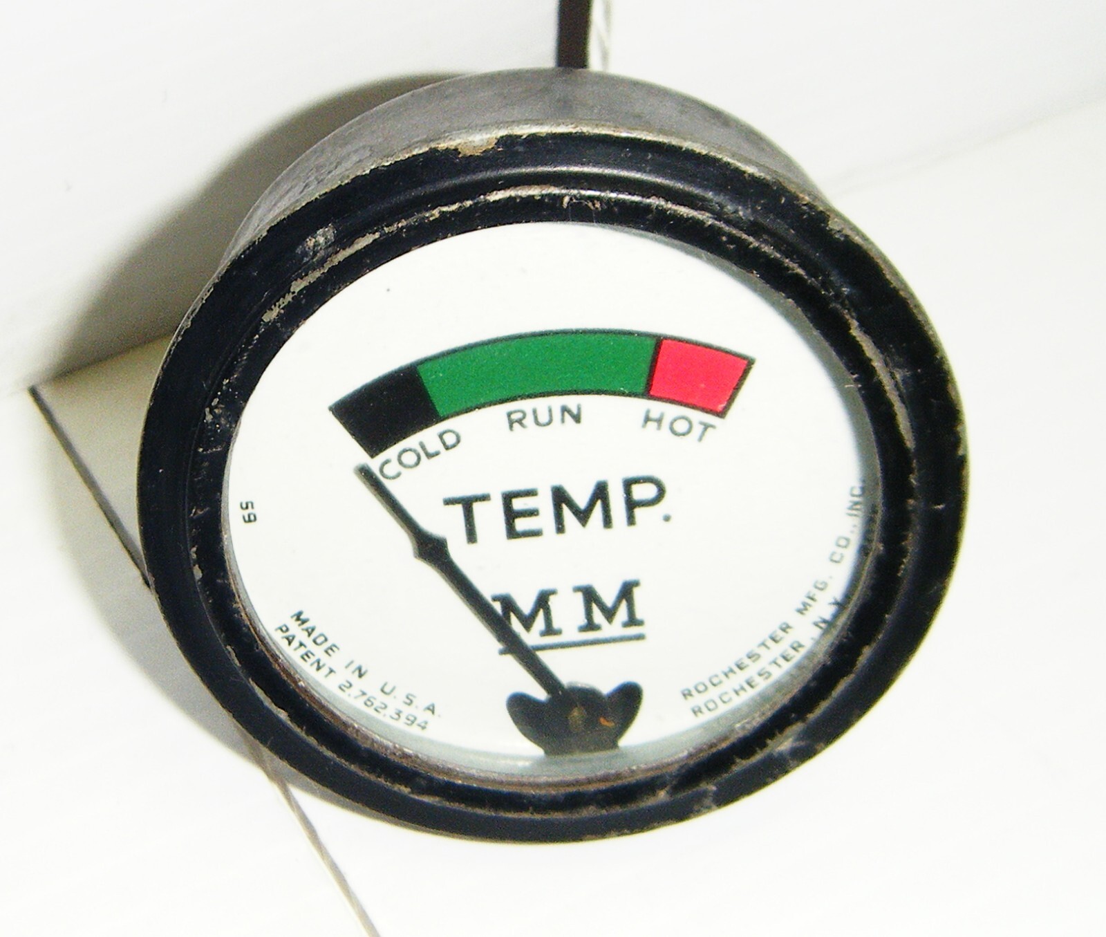 Vintage Rochester Manufacturing Company Temperature Gauge 2075-5-117 | eBay