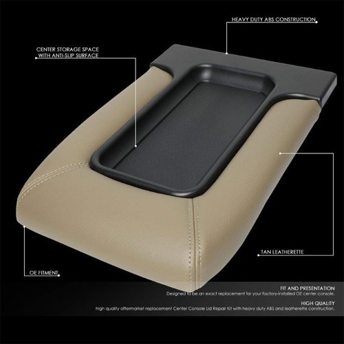 Beige Center Console Tray Lid Arm Rest Latch Replacement For 01-07 ...