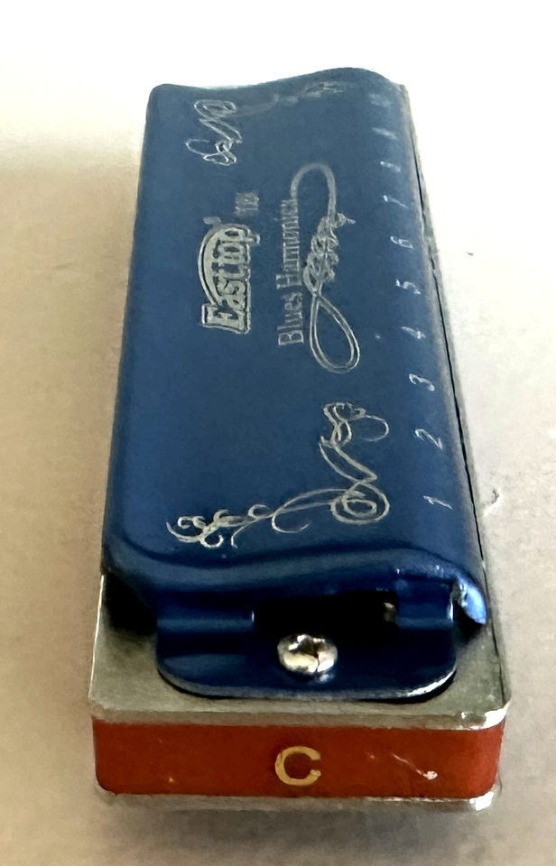 EASTTOP BLUES HARMONICA WITH ZIPPERED CASE - KEY OF C - USED | eBay