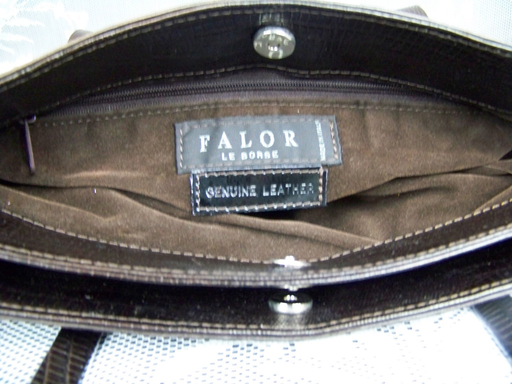 FALOR ,LE BORSE,EMBOSSED CROC LEATHER PURSE,HANDBAG | eBay