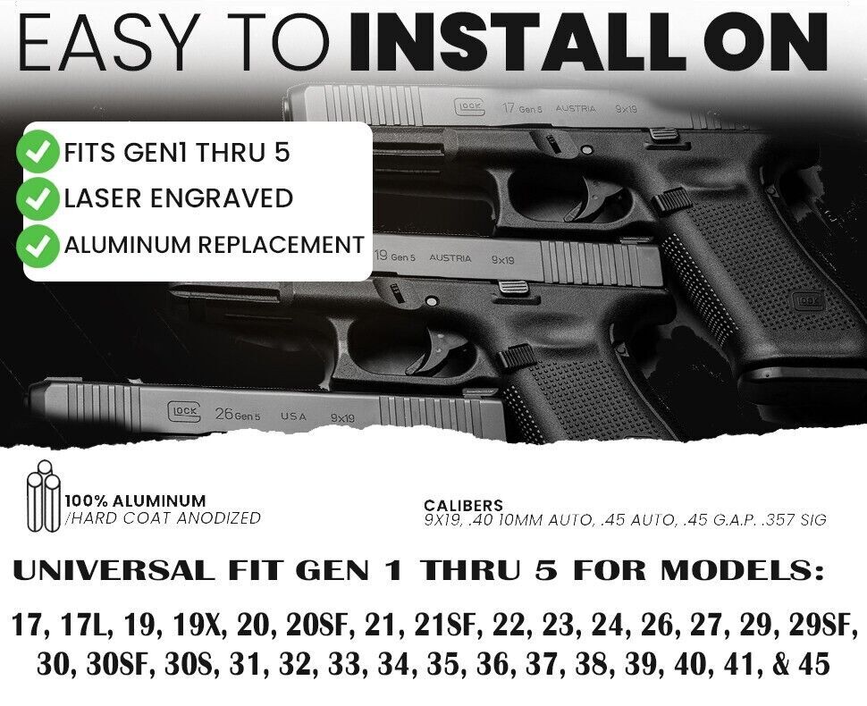 Bastion Glock Slide Back Plates NICOARMS GLKP 700,