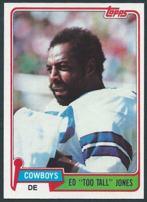 1981 Topps #185 ED "Too Tall" JONES Dallas Cowboys - NM | eBay