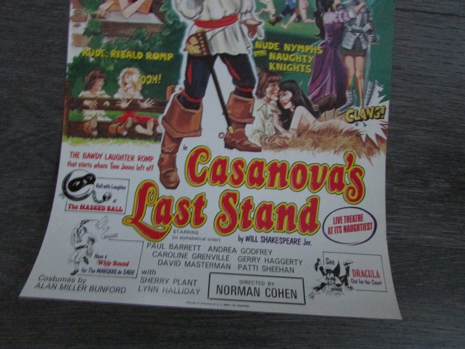 Casanova's Last Stand with Robin Asquith Original 1982 Hull New Theatre ...