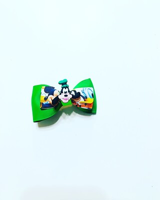 Handmade Hair Bows - Disney - Mickey and Friends - Goofy #2 Bow | eBay