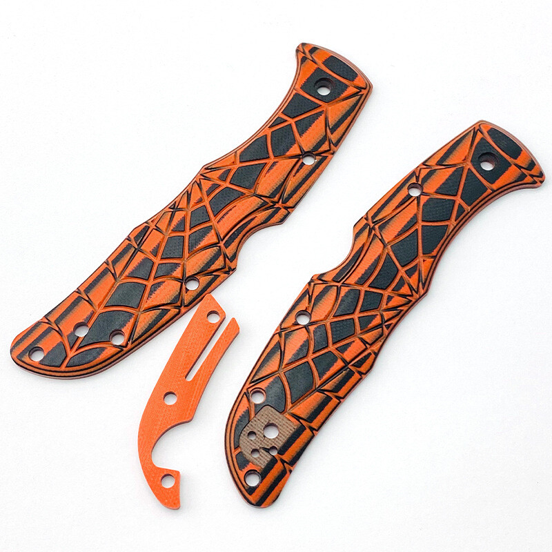 1 Pair Custom Handle Scales G10 Patch For Spyderco Endura 4 Folding ...