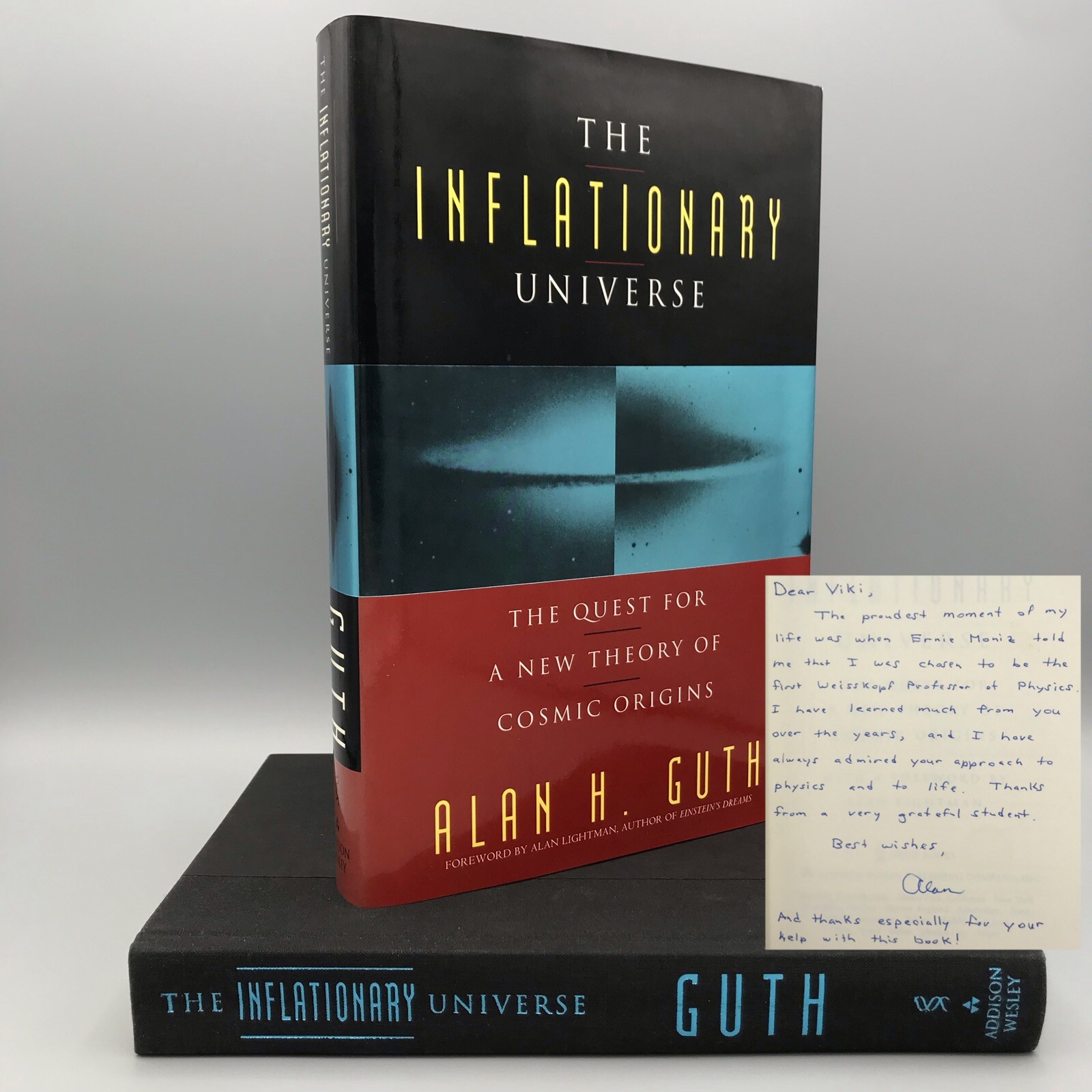 The Inflationary Universe 1997 Signed Inscribed by Alan Guth to Victor ...