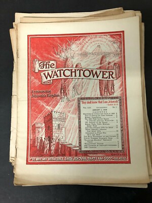Vtg WATCHTOWER JEHOVAH'S WITNESSES Magazine Newspaper lot of 21 - 1949 ...