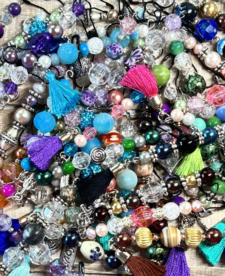 Bead Dangles for Junk Journals set of 5 beaded dangles purse bling ...