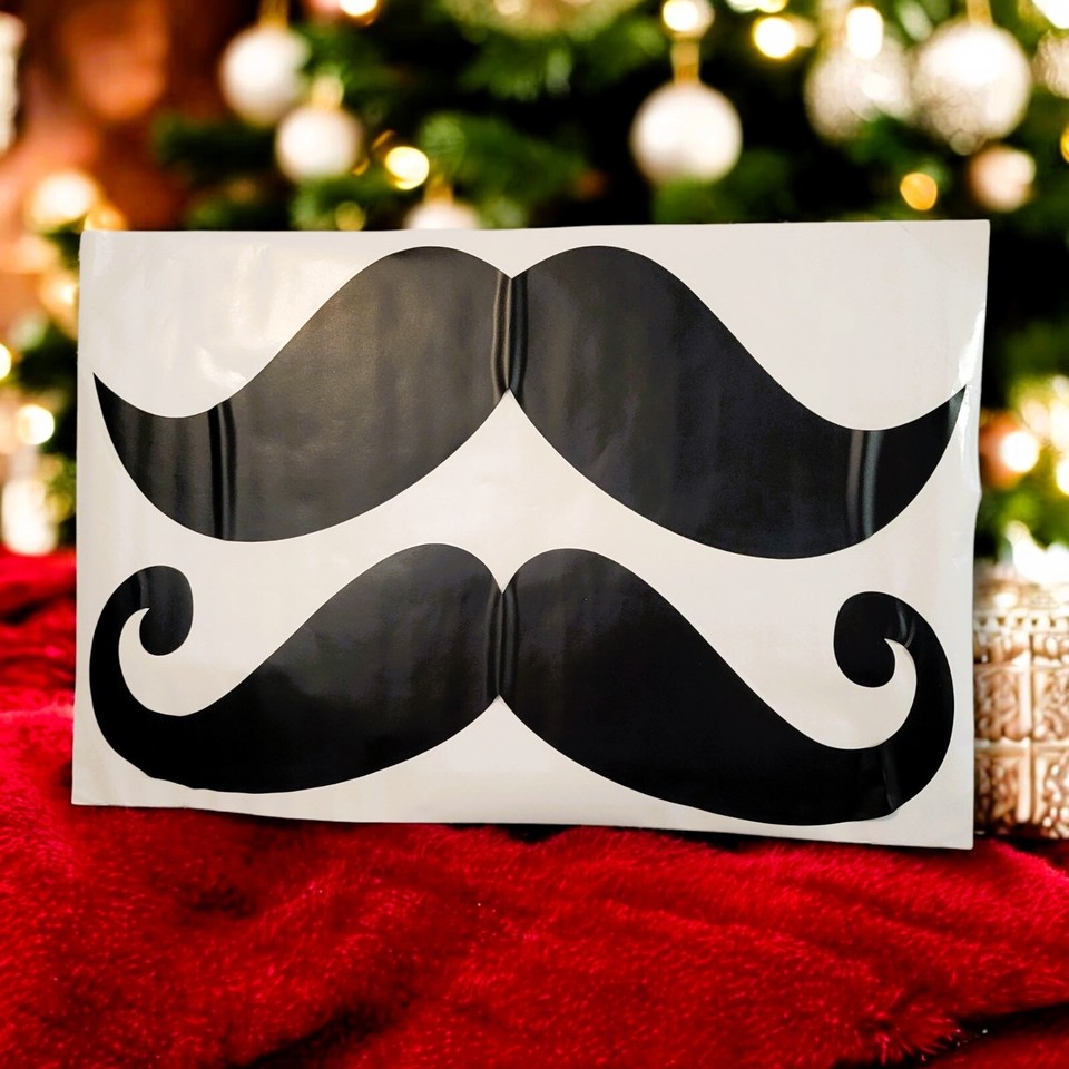 4 SETS - R HOME DECOR - CHALKBOARD MOUSTACHE STICKERS- | eBay