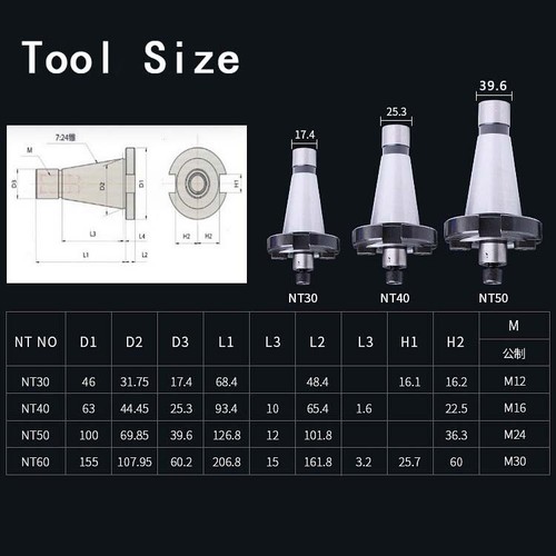 NT40-FMB40 M16 Face Mill Arbor Shell Morse taper FOR BAP/EMR/RAP ...
