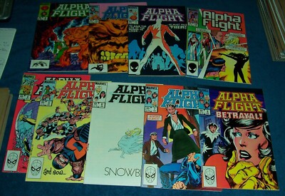 Lot/9 ALPHA FLIGHT 4 5 6 7 8 9 10 11 18 John Byrne, Wolverine... 1983 ...