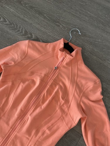 Lululemon Size 6 ~ Coral Pink Orange Define Jacket | eBay
