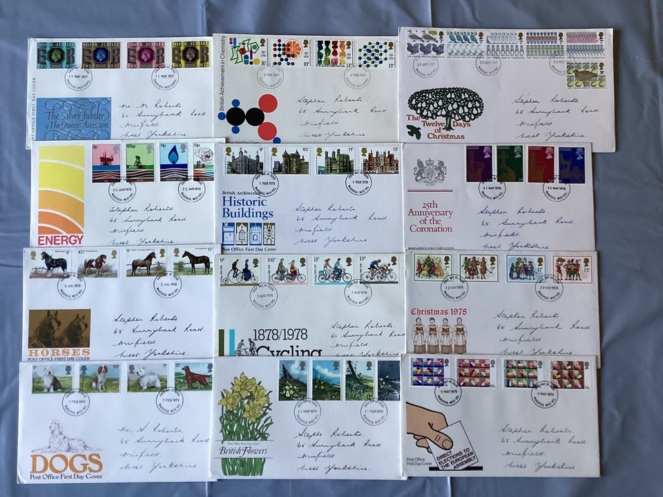 Post Office First Day Covers 1973 to 1979 - 41 Covers In total | eBay UK