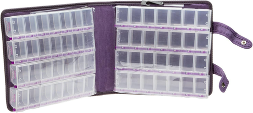 Craft Mates Bead Organizer, Locking 56 Compartments, Clear Lids ...