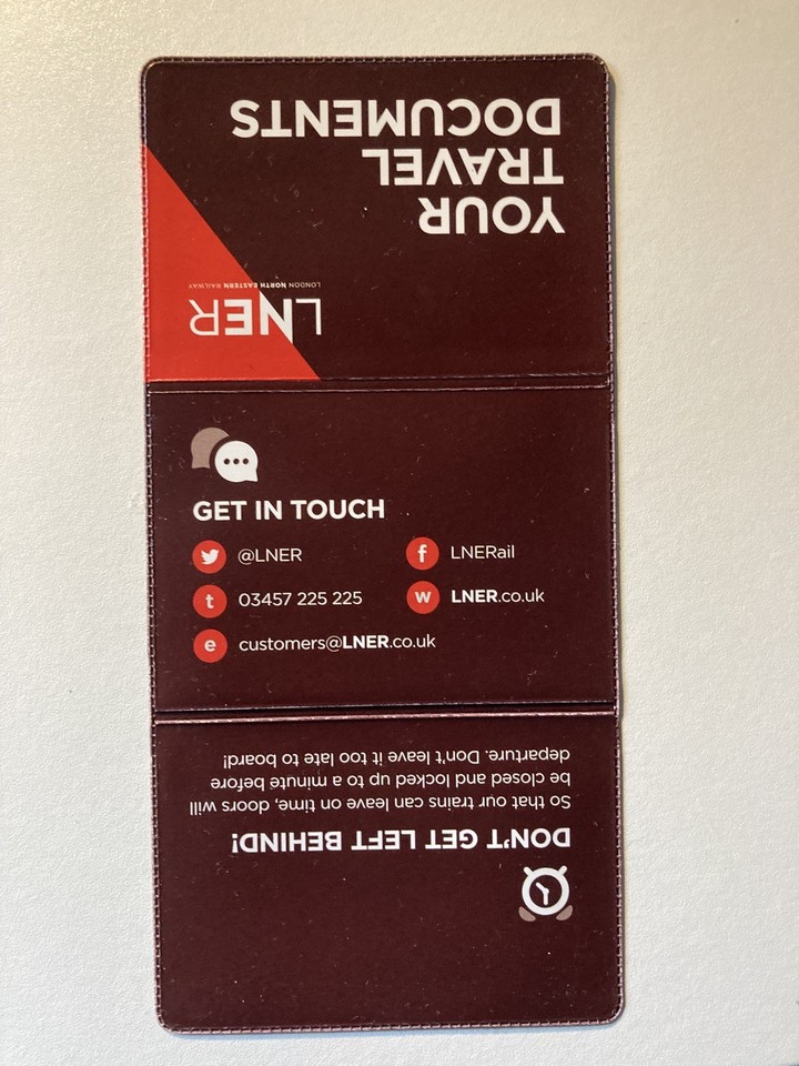 LNER ticket & railcard wallet. Brand new 2025 version. | eBay UK