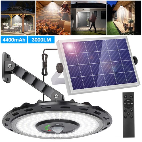 Outdoor UFO Solar LED Pendant Light Hanging Garden Indoor Garage Shed ...