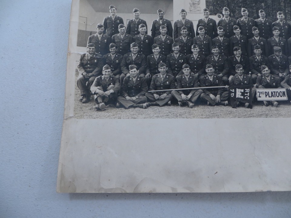 Original WWII WW2 7th Battalion Company D 2nd Platoon 1944 Signed Photo ...