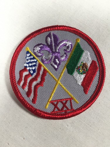 USA and Mexio Boy Scouts XXI Red BSA Activity Patch | eBay