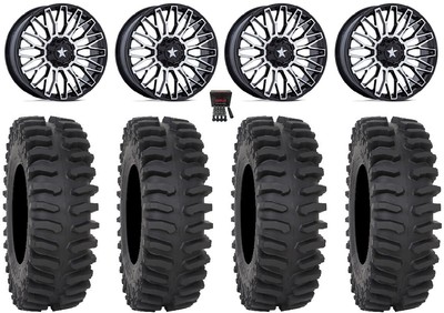MSA Clubber 20" Wheels Machined 33" XT400 Tires Textron Wildcat XX | eBay