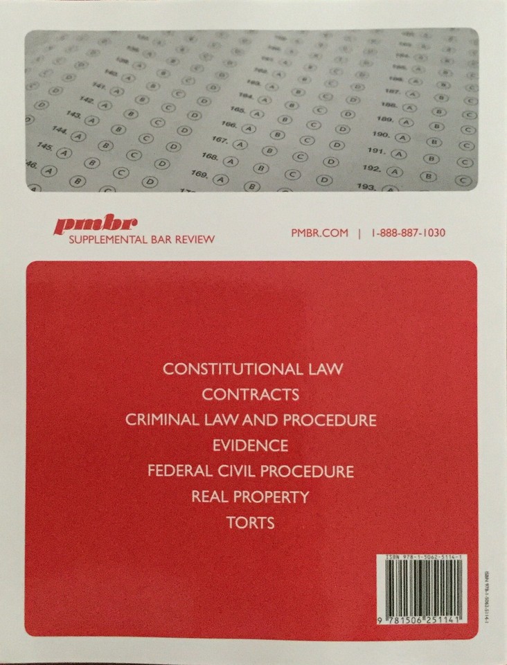 📚🆕**LIKE NEW** 2019-2020 PMBR SUPPLEMENTAL 3-DAY Multistate Review Qs ...