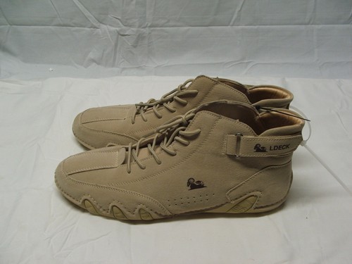 LDeck Shoes Men’s Size 12.5 US/ 46 EU Casual beige Leather High Top ...