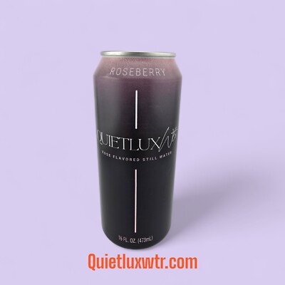 QuietLuxWtr Roseberry Rose Flavored Still Water (Single Can Purchase ...