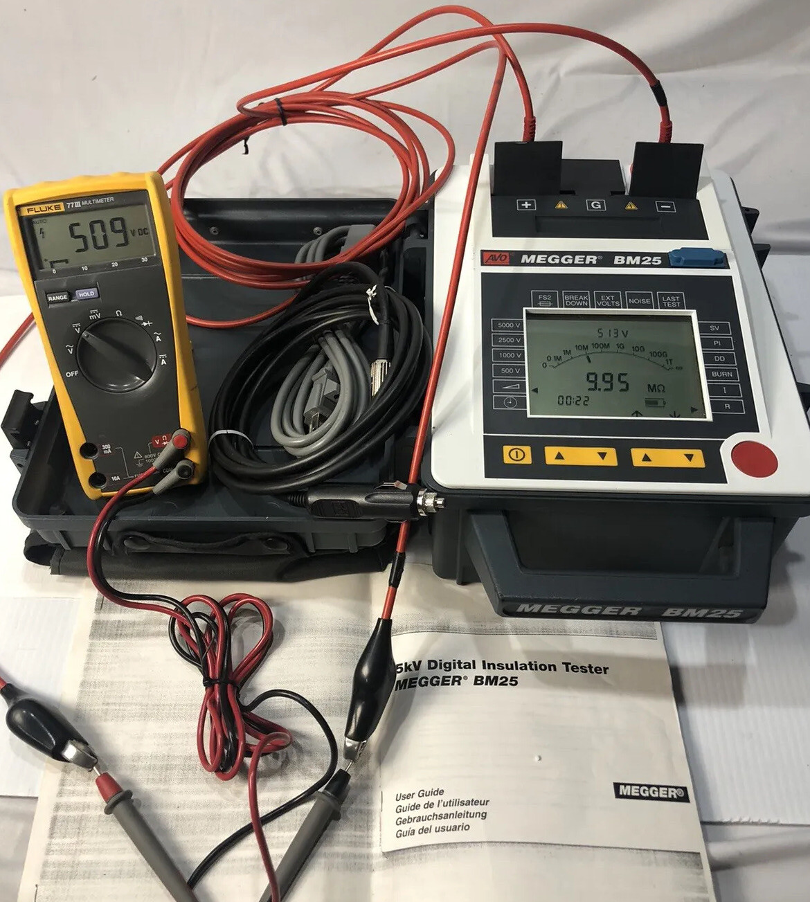 Megger BM25 5 KV Automated Insulation Resistance Tester Bm-25 for sale ...