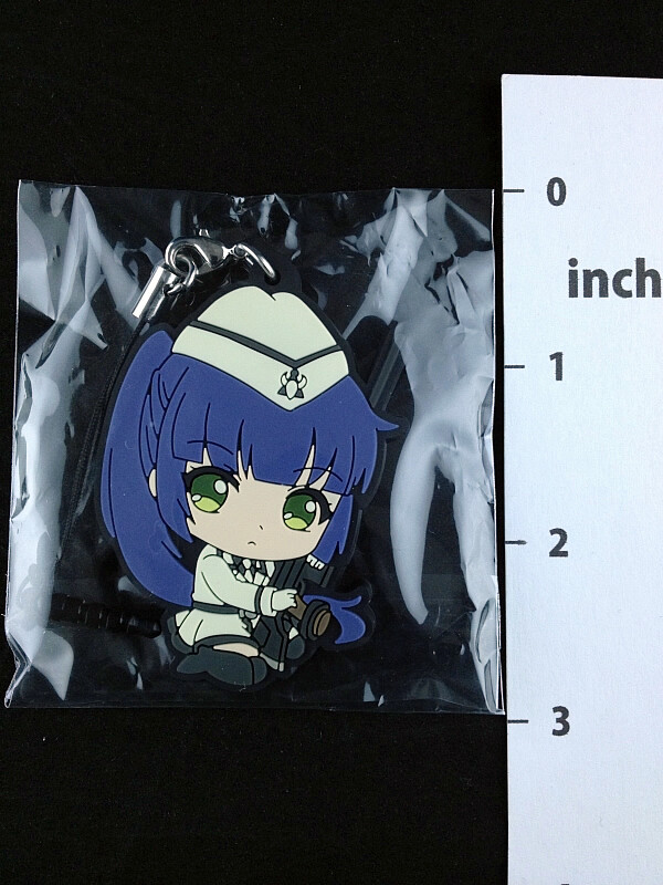 Aoharu x Machinegun Kikanju Ichi Akabane Petanko Rubber Strap Key Chain ...