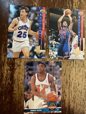 1992-93 Upper Deck #RS14 Hubert Davis Rookie Standout Insert. 3 Card ...