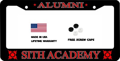 Star Wars Sith Academy Custom Designed License Plate Frame | eBay