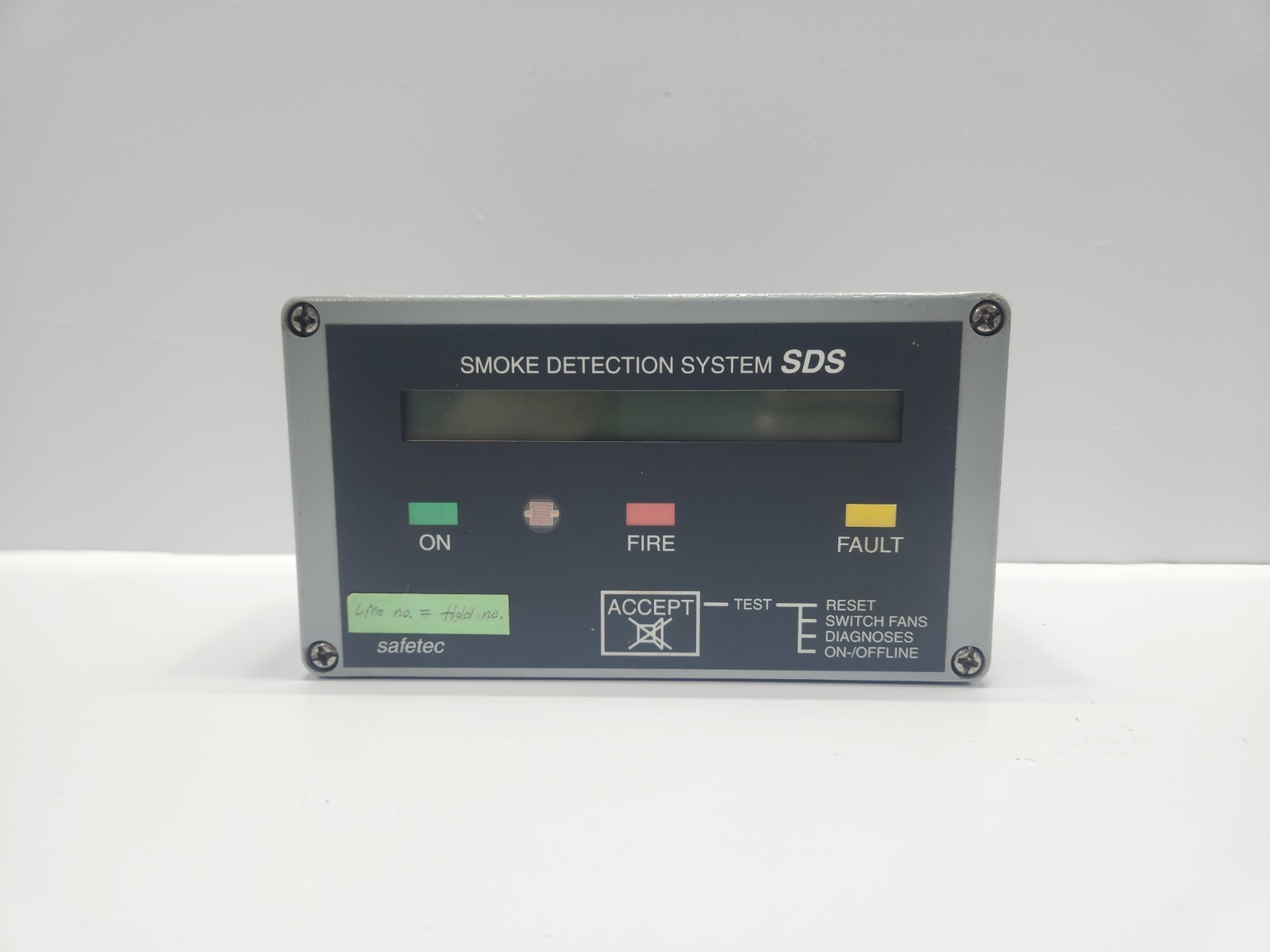 SAFETEC SDS-R/G SMOKE DETECTION SYSTEM CONTROL FIRE PANEL | eBay