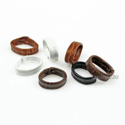 2PCS Leather Strap Retaining Ring Loop Hoop Keeper Black Brown White 14 ...