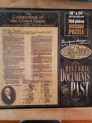 Jigsaw Puzzle 750 Pc. The Constitution of the United States New Sealed ...