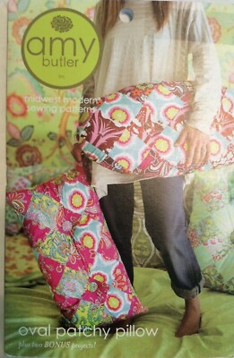 Amy Butler #AB047PA- Oval Patchy Pillow Plus 2 Bonus Projects | eBay