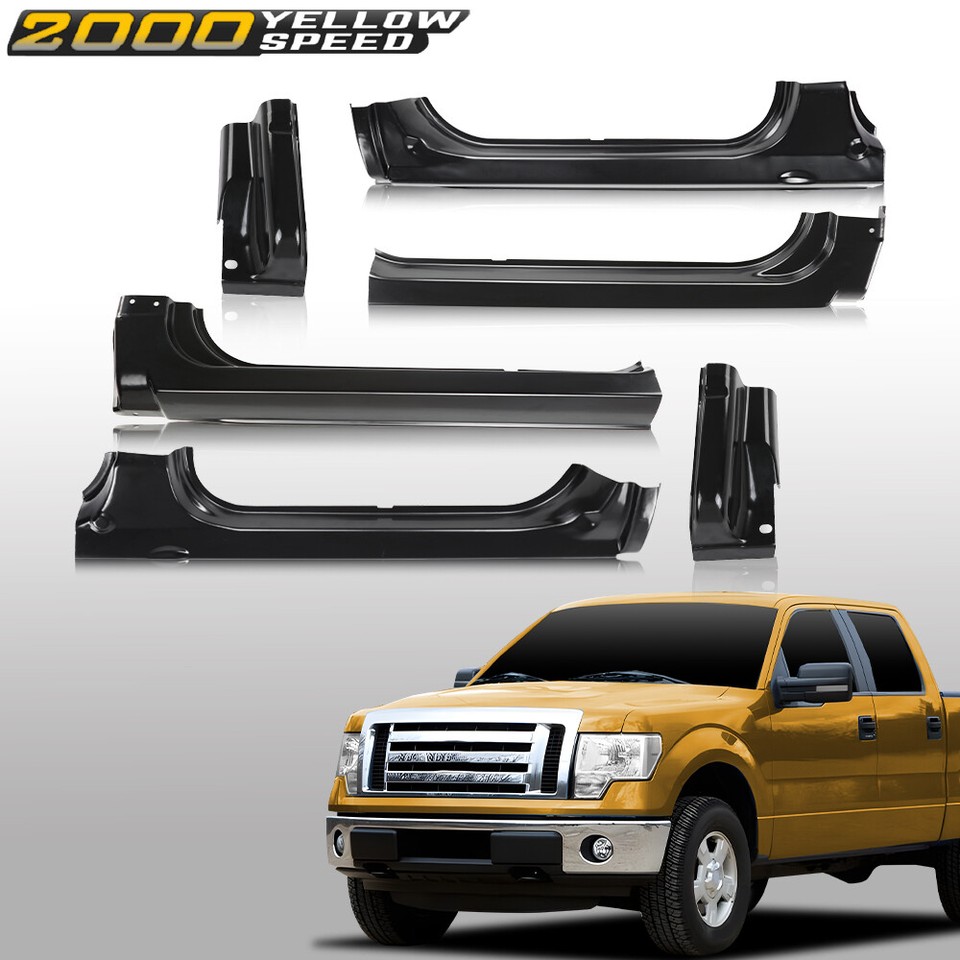 Fit For 2009-2014 Ford Pickup F150 Rocker Panels and Cab Corners 4 Dr ...