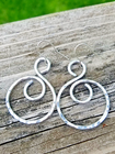 Aluminum Infinity Earrings Lightweight Earrings, Titanium Ear wires or ...