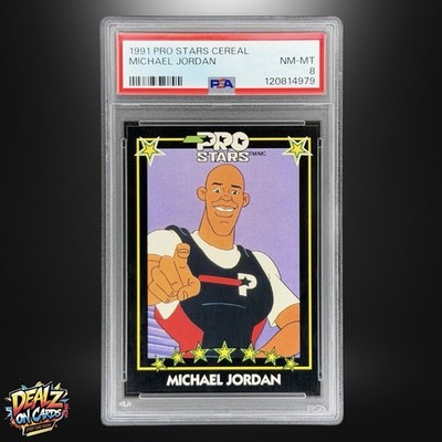 1991 PRO STARS CEREAL MICHAEL JORDAN CARTOON SHOW CEREAL BOX SHORT ...