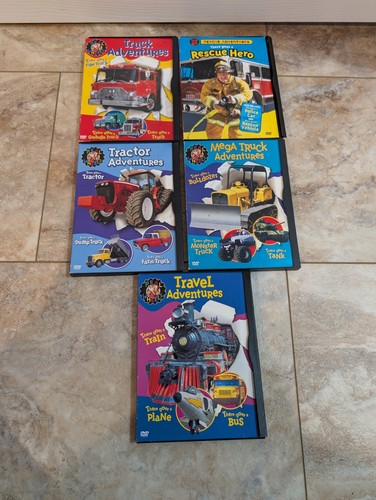 Real Wheels LIve Action Adventures Kids 5 DVD Lot Trucks, Travel ...