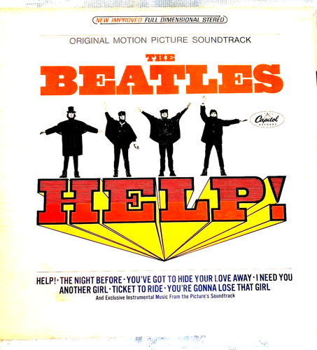 1965 HELP! THE BEATLES VINYL ALBUM CAPITOL RECORDS USED 1st PRESSING ...