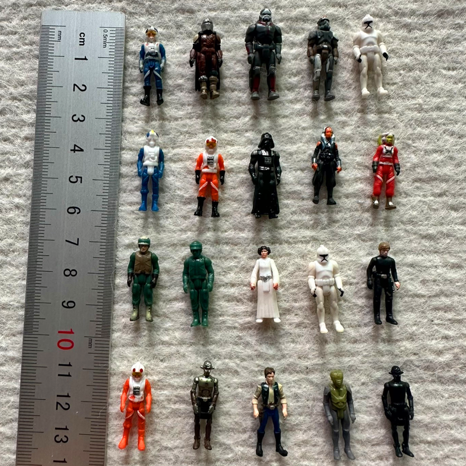 20pcs Rare Star Wars Micro Galaxy Squadron Droids Pilot Clone Trooper ...