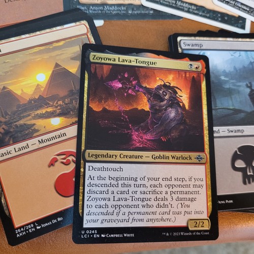 Black and Red Protection from Colors COMMANDER DECK Magic MTG EDH | eBay