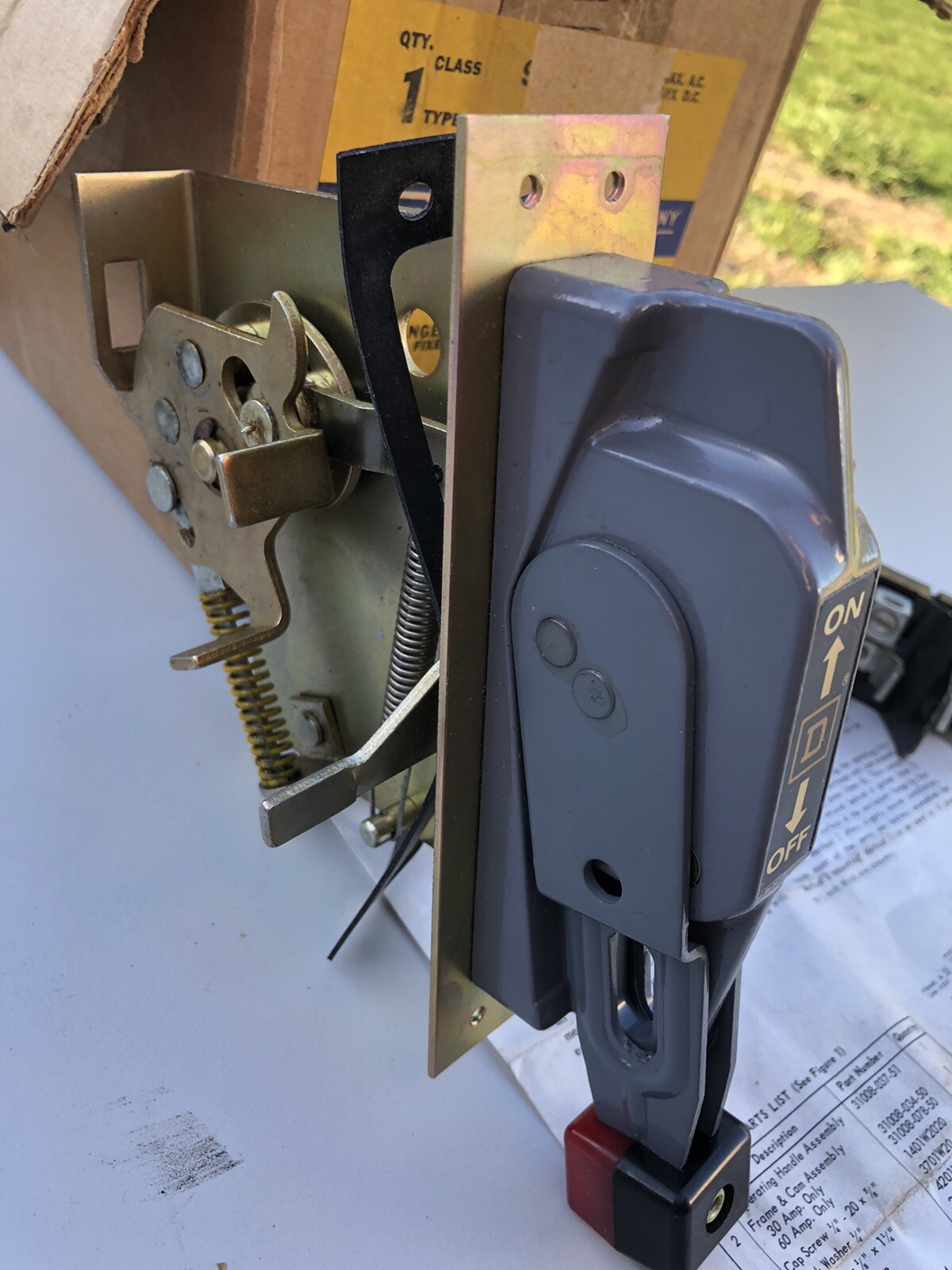 Square D Class 9421 Type Nc1 Ser a Disconnect Switch 3 Pole 30amp for ...