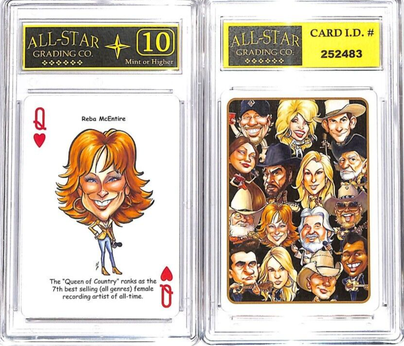 REBA McENTIRE 2012 Presents Country Music Playing Card GRADED ASG 10 ...