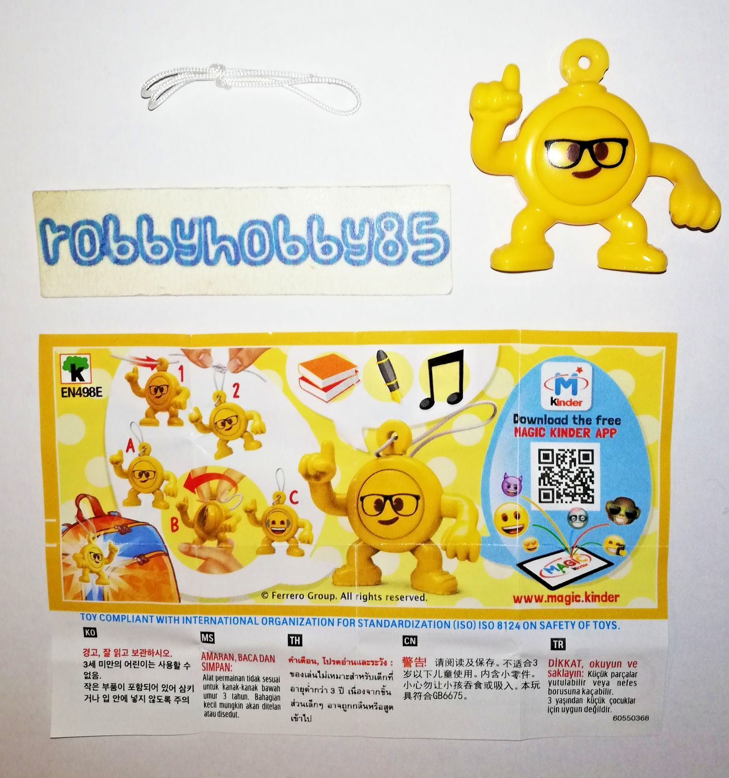 En498e Double Face Emoji + Paper/Toys Kinder Joy India 2018/2019 | eBay