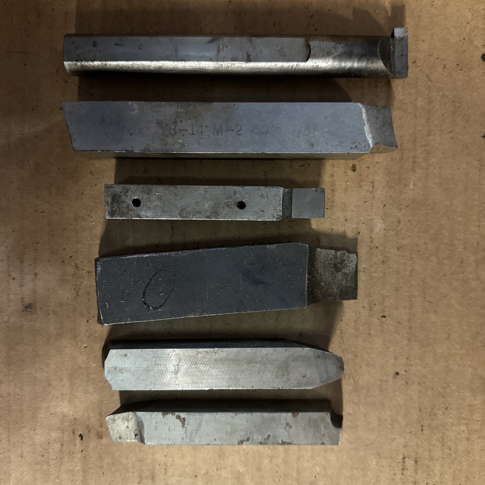 LOT OF 6 Large HSS LATHE CUTTING BITS Most PRE-CUT VARIOUS POINTS ...