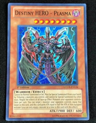 YUGIOH DESTINY HERO PLASMA LCGX-EN134 1ST SUPER (NM) | eBay