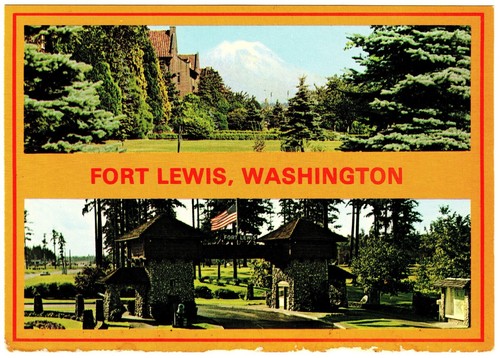 Postcard - Fort Lewis Washington WA BUILDING SCENE CT-1806 Monumental ...